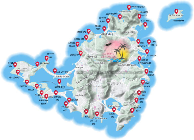 Beaches of Sint Maarten and Saint Martin, SXM! - we do have 37 - All ...